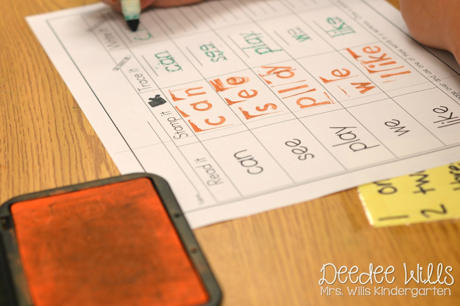 Kindergarten Stamping Station