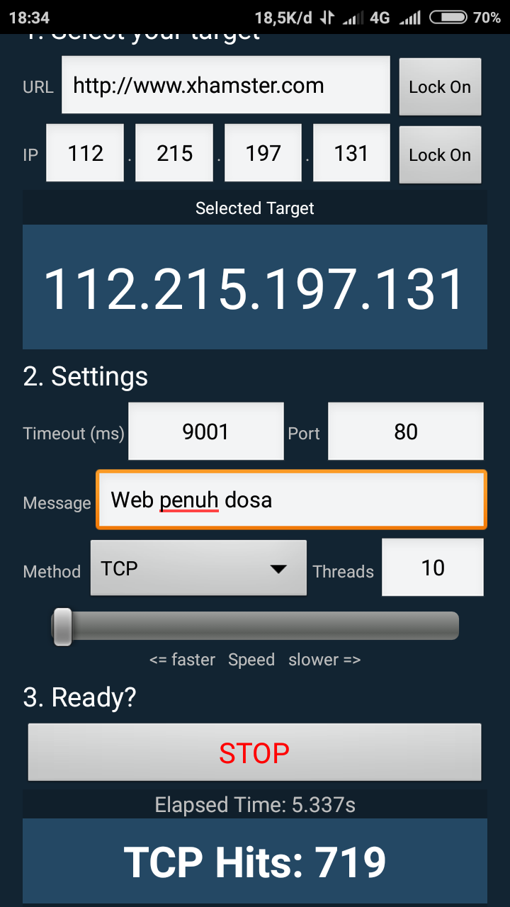 Toturial ddos menggunakan loic [Android] ~ Yudek002