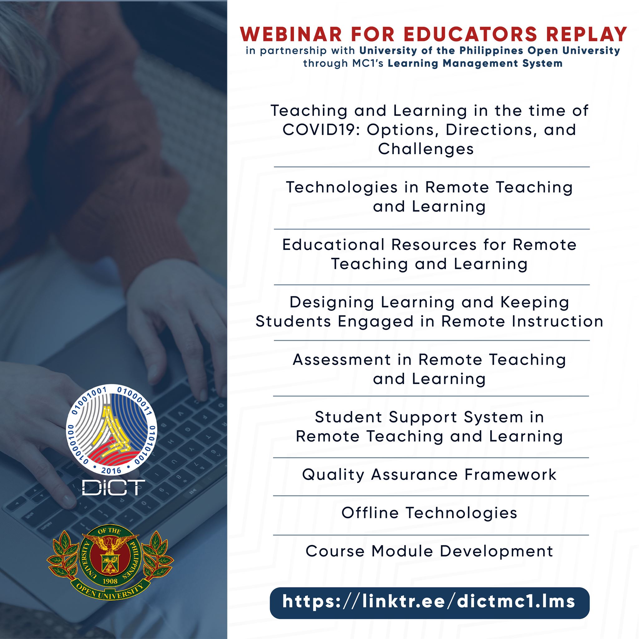 Free 9-Session Webinar for Teachers by UP and DICT (FREE CERTIFICATES ...