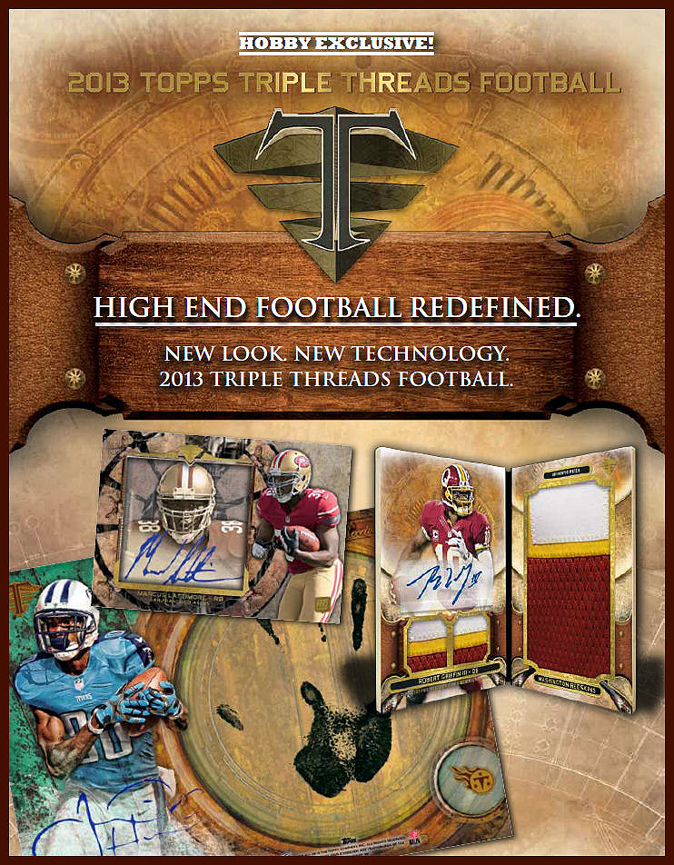 DCS Sports Cards Blog: 2013 Topps Triple Threads Football Cards