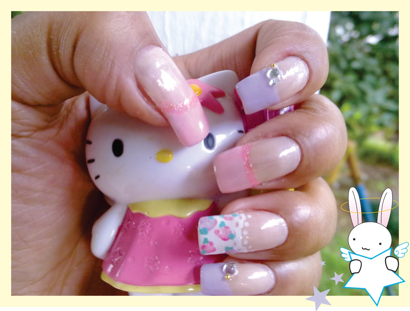 Usagi-chan in da house ver. 2.0: Nail Art Tutorial: Rosas