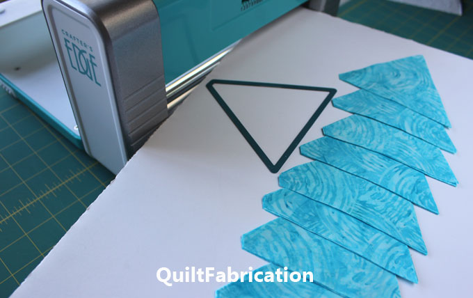 Triangle Cutting from Strips with Crafters Edge