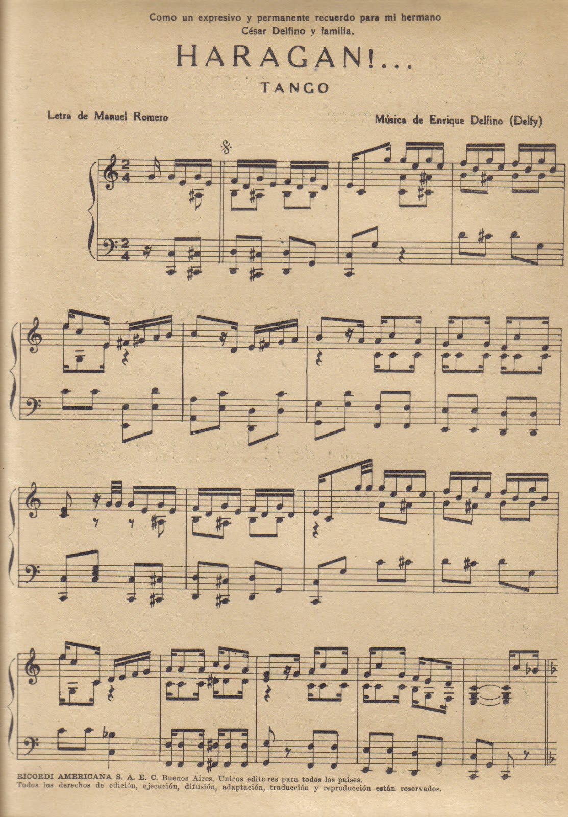 EL TANGO QUE NOS GUSTA: Haragán