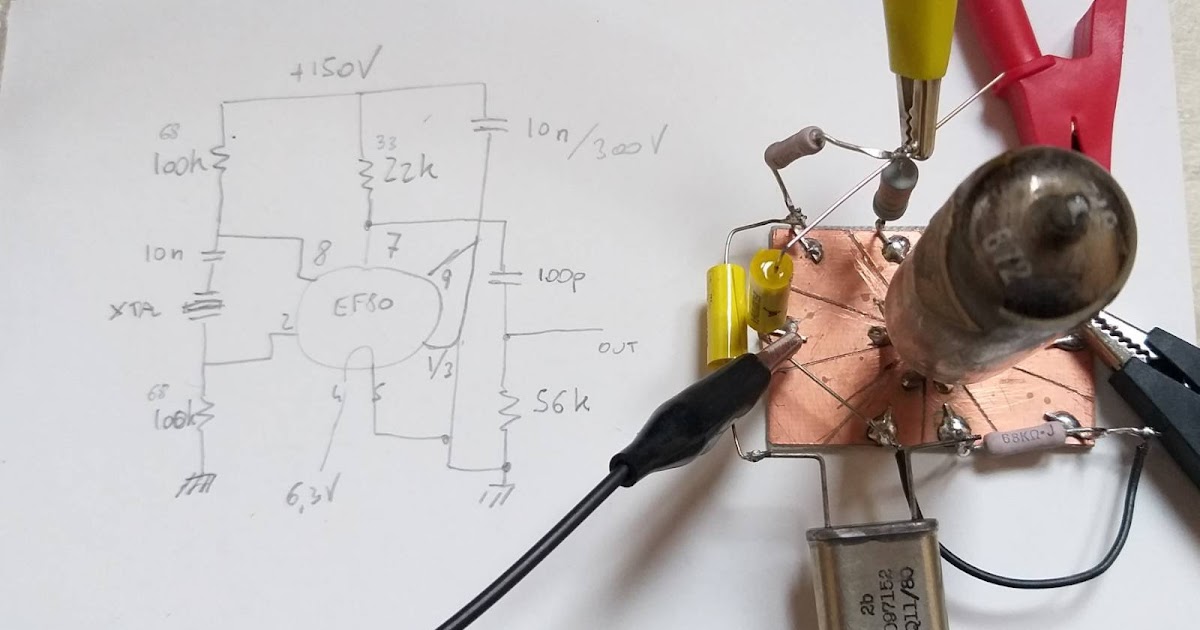 IK1ZYW Labs: EF80, EF183, EF184 XTAL oscillator