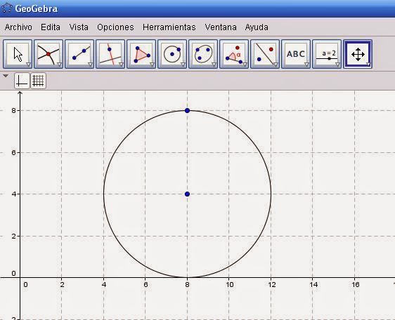 Geometría: Circunferencia y círculo: Ejemplos en Geogebra
