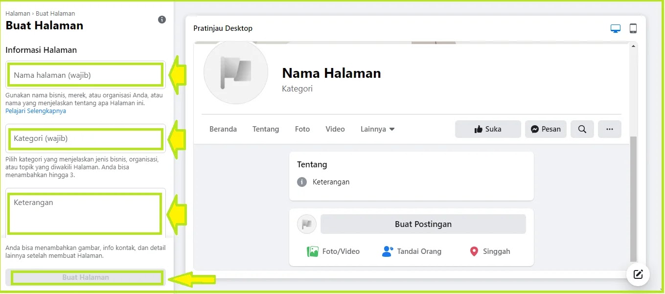 5 Langkah Mudah Membuat Halaman Beranda Facebook (facebook fanspage)