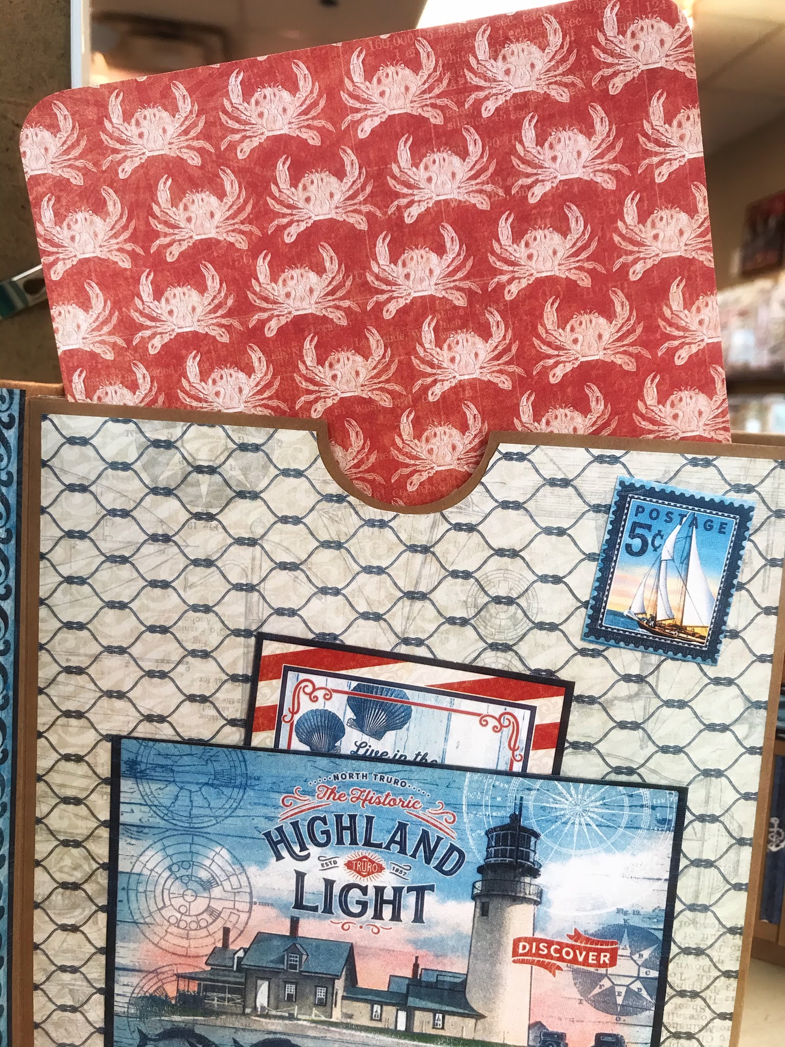 Monkey Business! Scrapbook Lounge: Graphic 45 Catch of the Day trifold ...