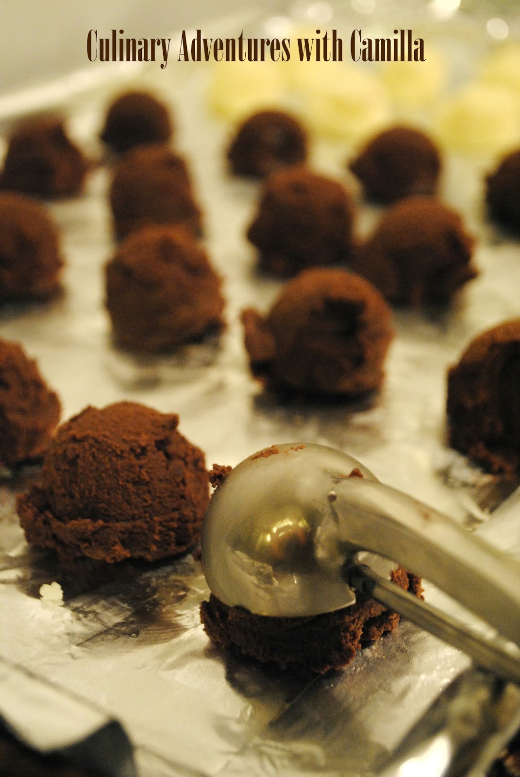 Strega-Spiked Saffron Truffles