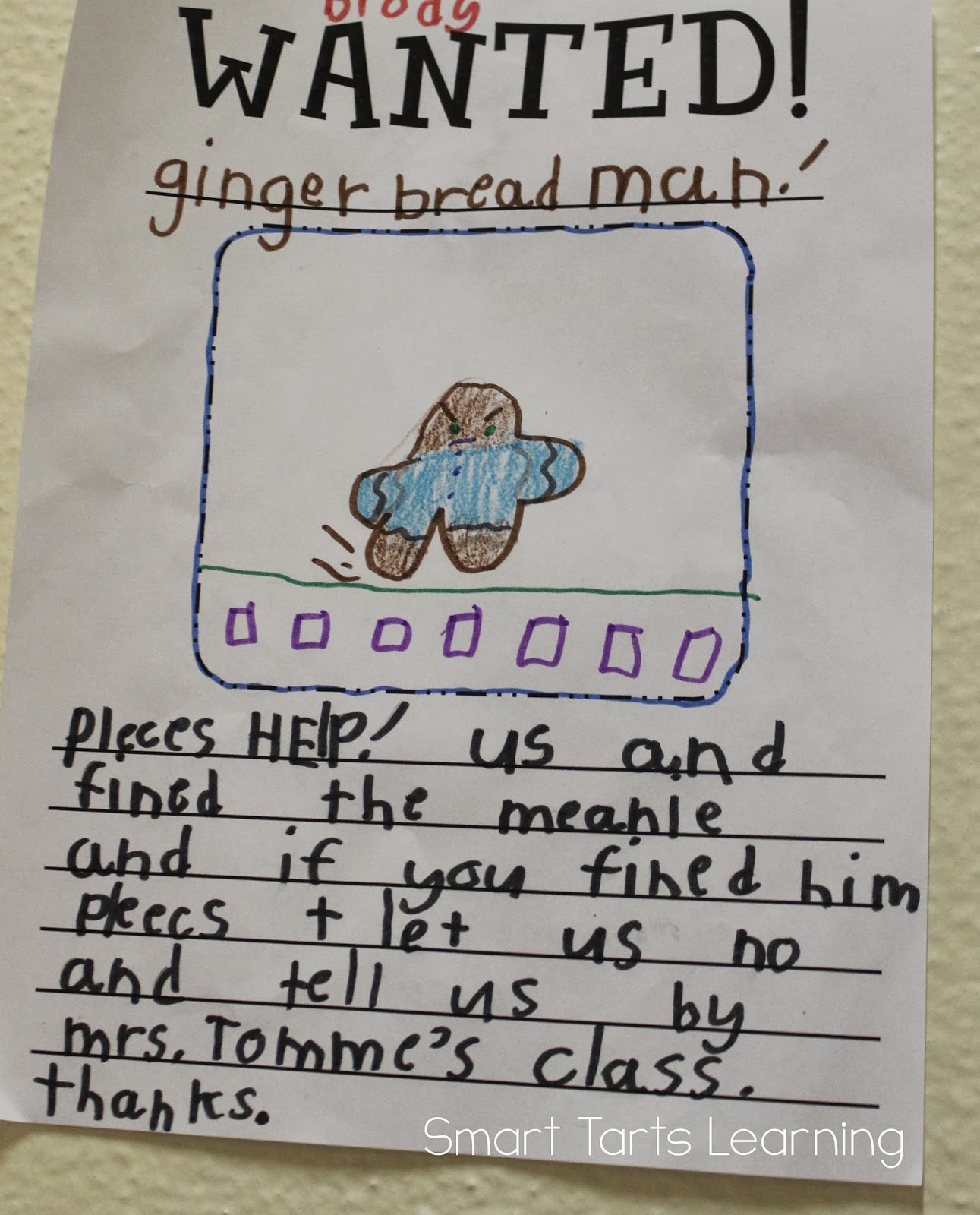 SmartTartsLearning: Closing the Chapter on the Gingerbread Man Saga. WHEW!