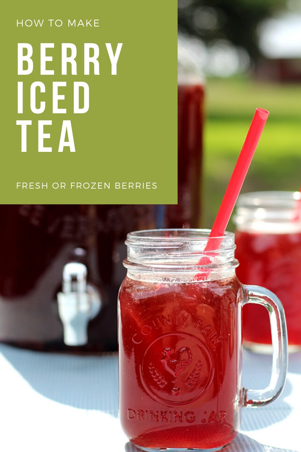 Triple Berry Iced Tea Recipe - Everything Pretty