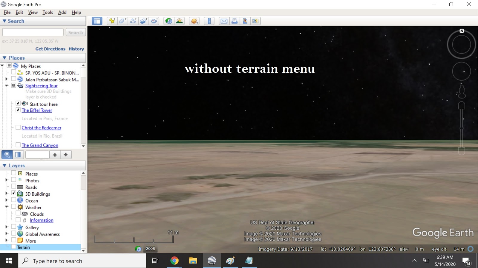 Display Contours In Google Earth Pro With The Terrain Menu display-contours-in-google-earth-pro-with-the-terrain-menu