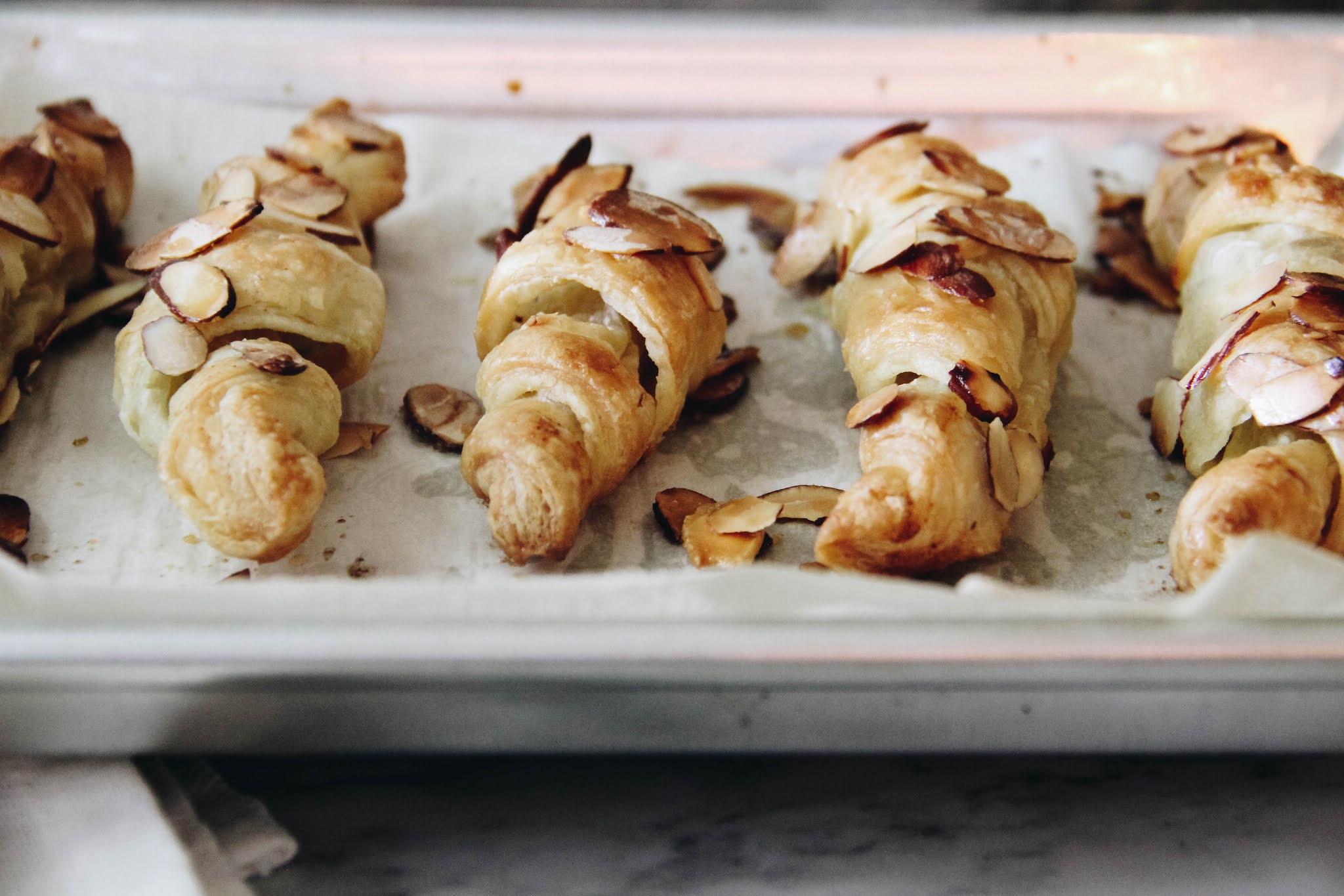 Simple & Decadent Almond Croissants | Home On Oak
