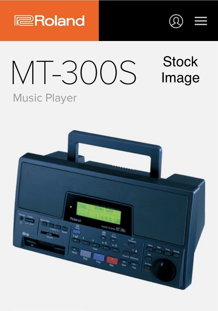 MATRIXSYNTH: Roland Boom Box Style Music Player MT 300S MIDI Recorder ...