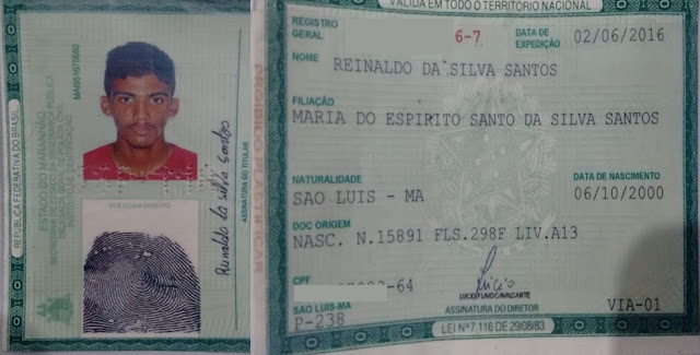 Blog Edu Santos: COMUNICADO | Carteira de identidade de Reinaldo da ...