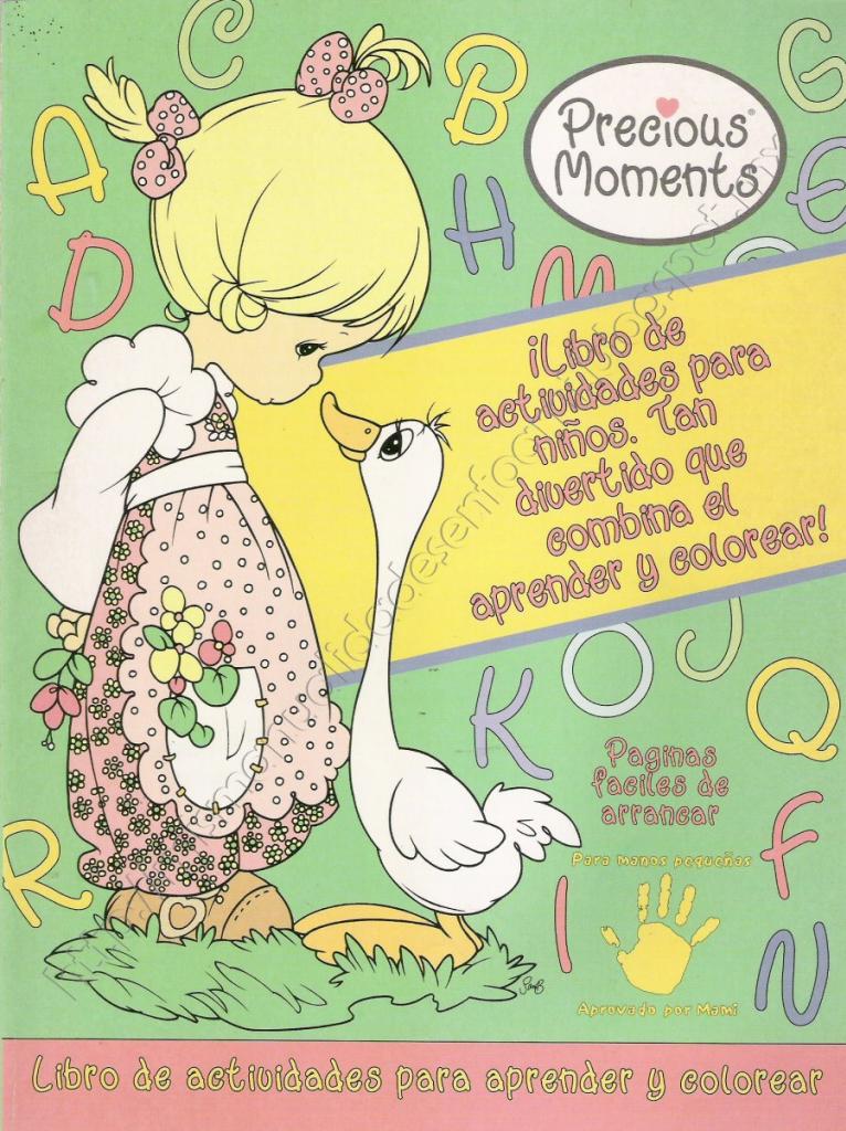 EL BAÚL DE BERTHA - MANUALIDADES: Precious Moments - Libro Para Colorear