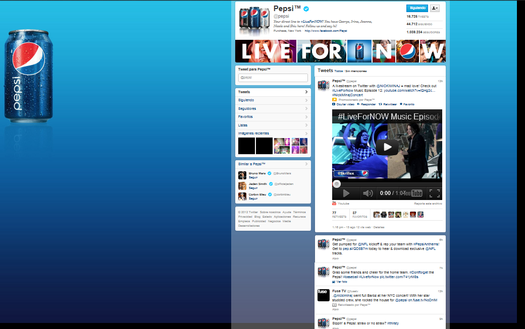 Mercadeo en Redes sociales - Icesi: Pepsi en Twitter
