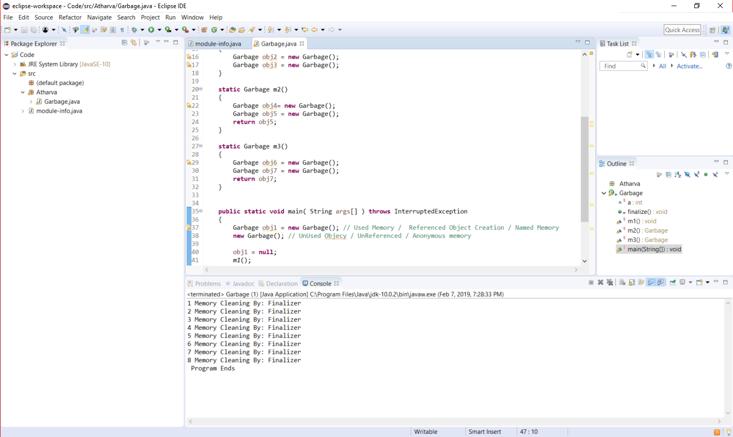 54 Program on Garbage Collection in Java Part:2 ~ Coding Atharva