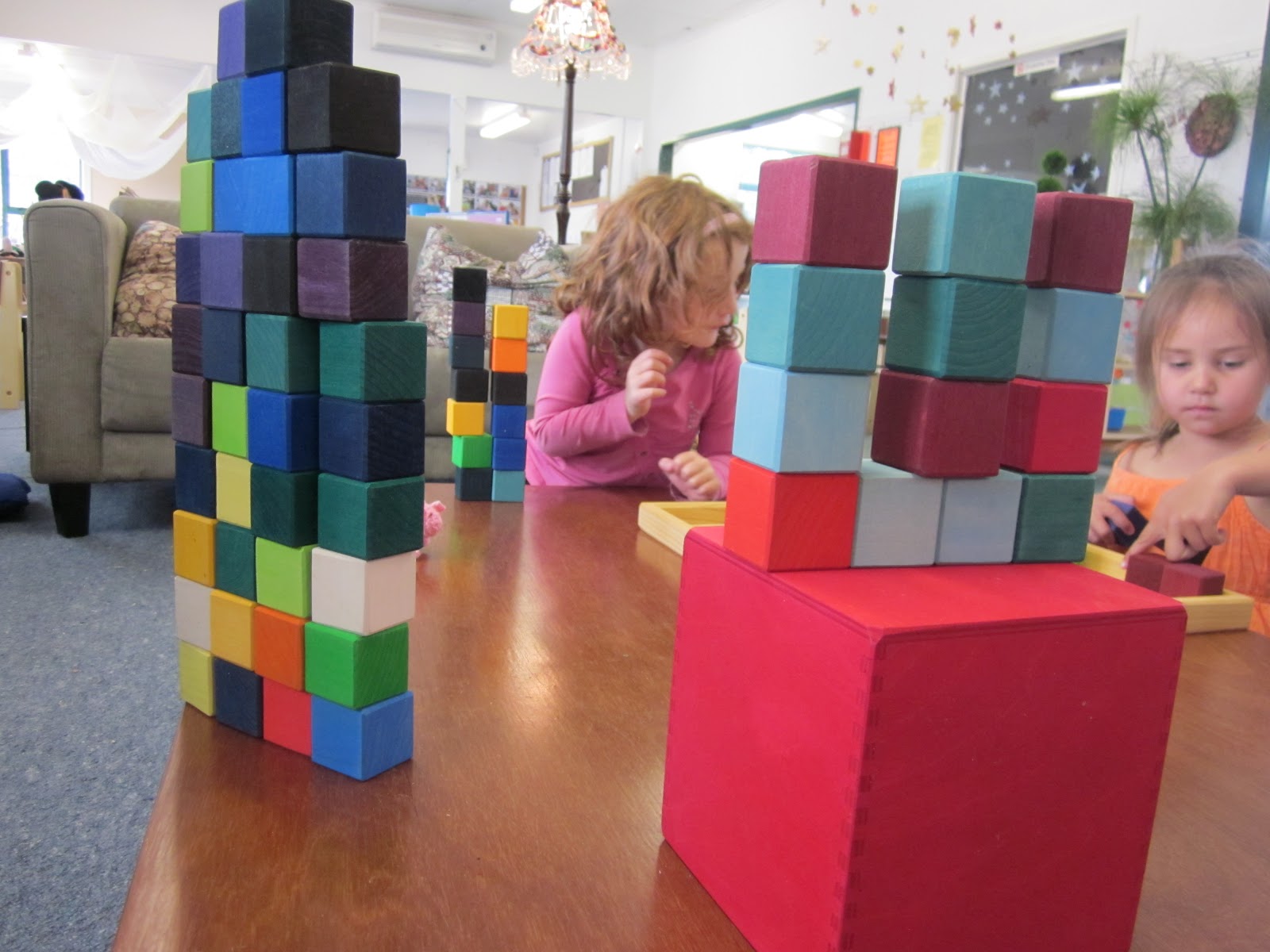 Mairtown Kindergarten: Blocks and more blocks....