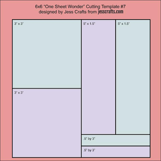 6×6 One Sheet Wonder Template #7 – Jess Crafts