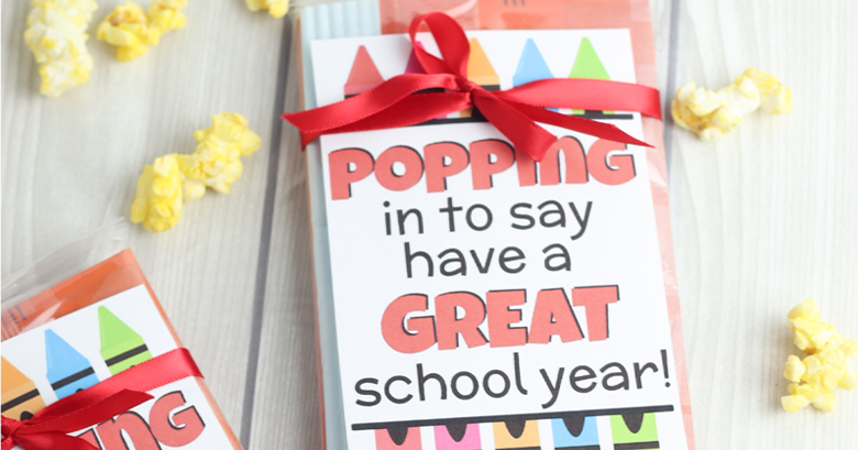 Back to School Teacher Gift - Popping in to Say Have a Great School ...