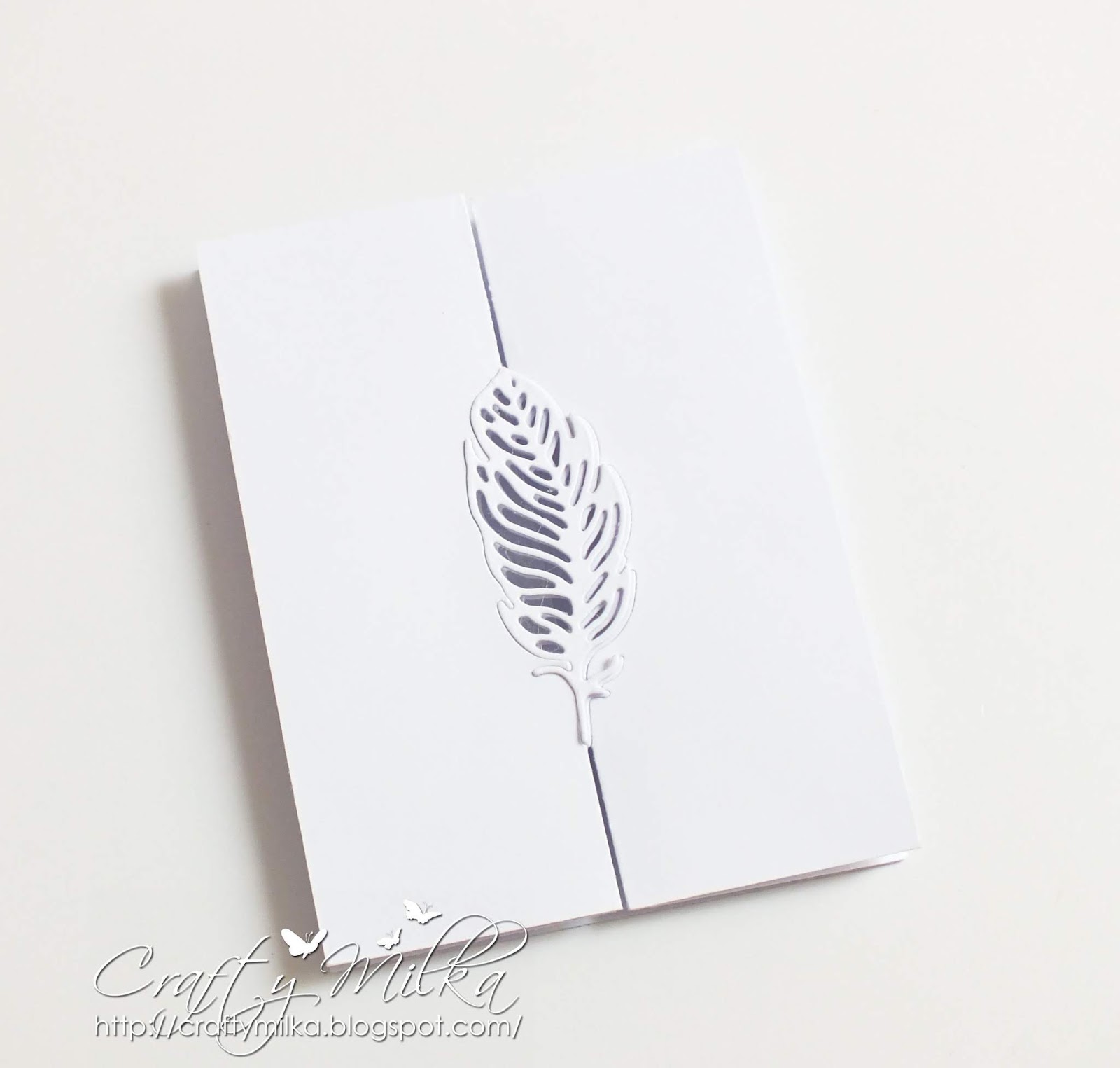 Crafty Milka: White Feather Card (IC #13)