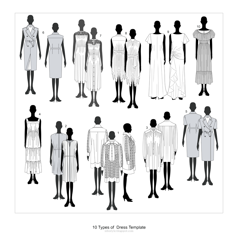 10 Types of Dresses Template