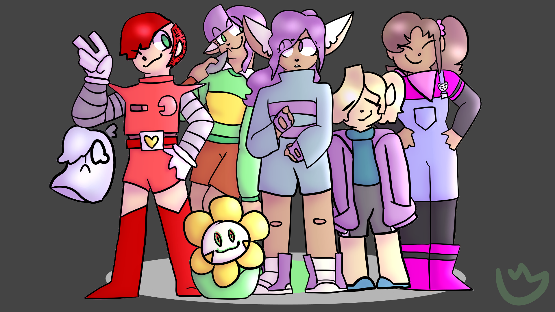 My OC's in Undertale - Asteroids and Dragons x Undertale