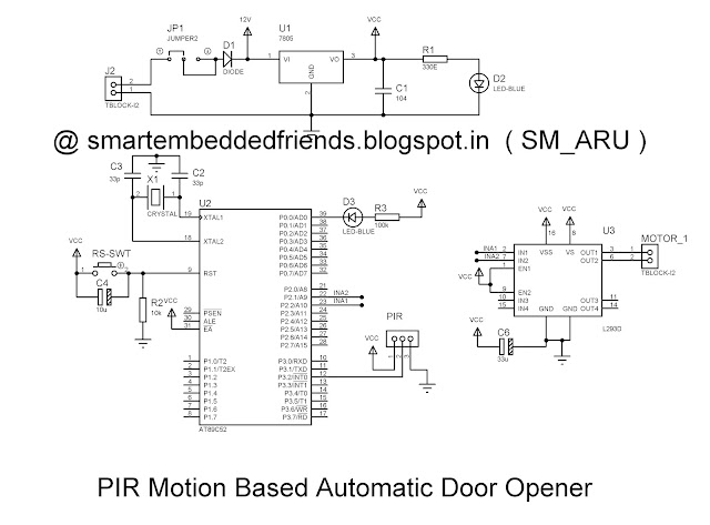 Shri Embedded Projects: PIR Motion Based Automatic Door Opener Projects