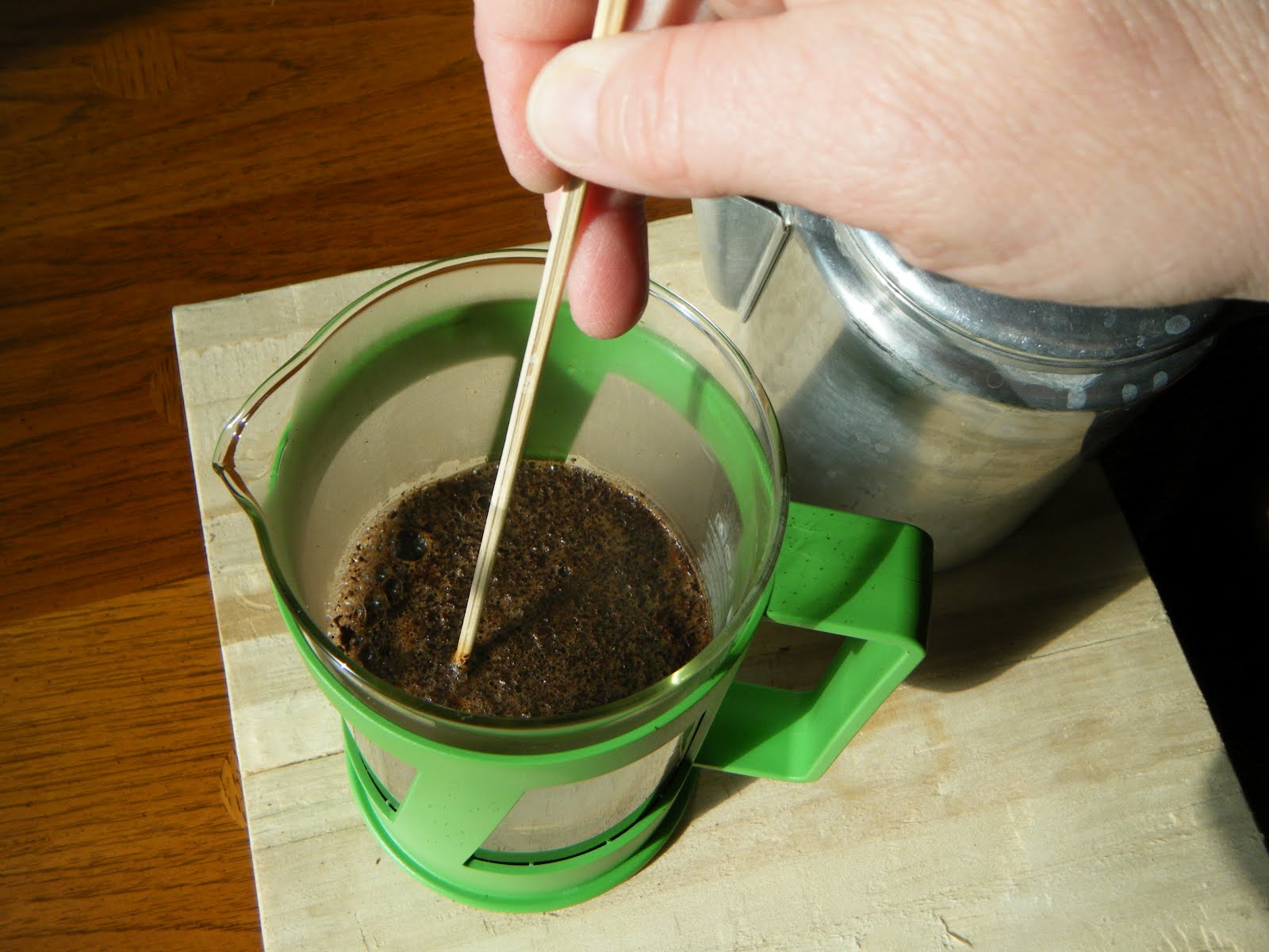 What About Pie: How to use a French coffee press
