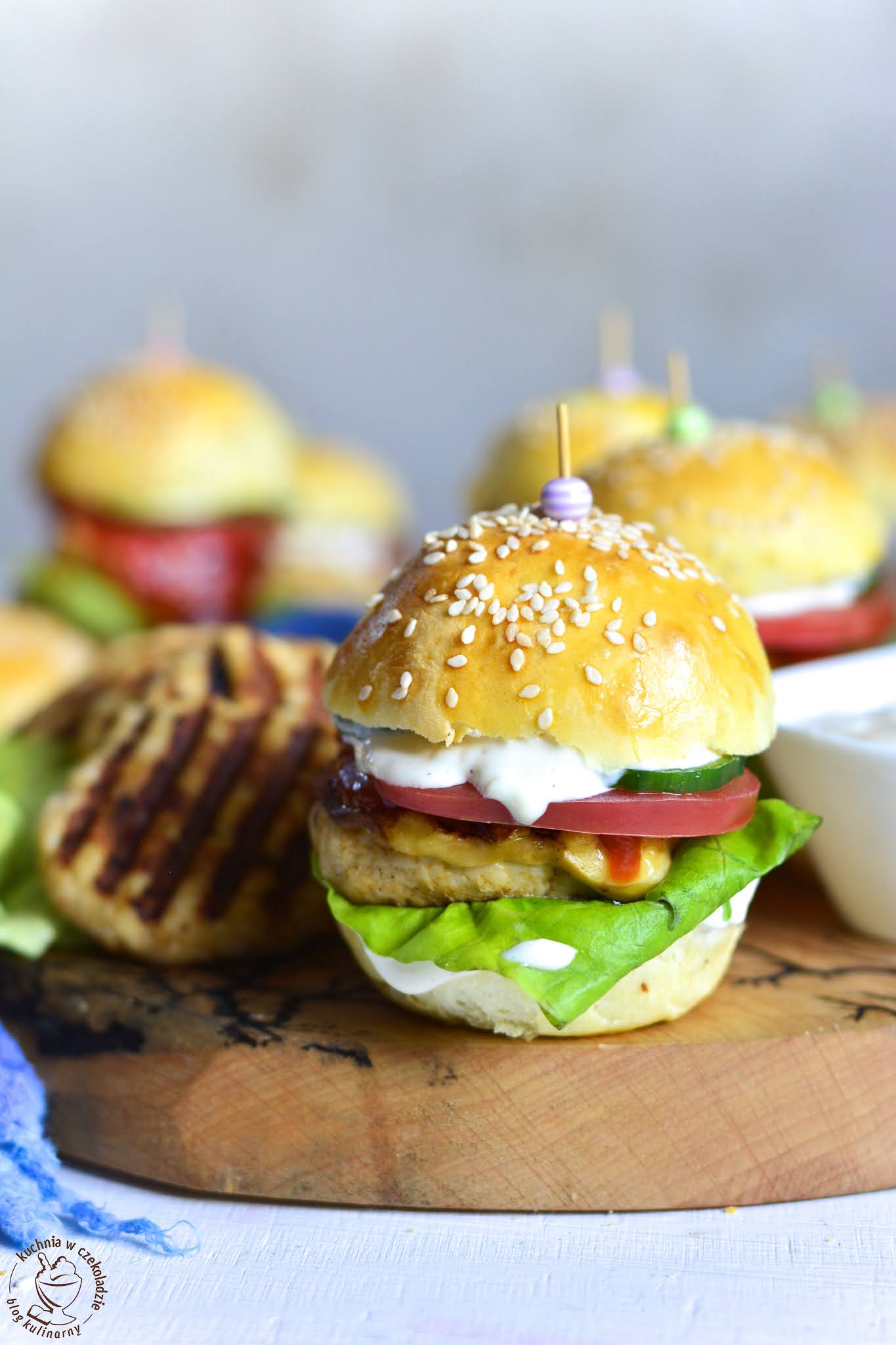 kuchnia w czekoladzie: Mini burgery z mięsem drobiowym
