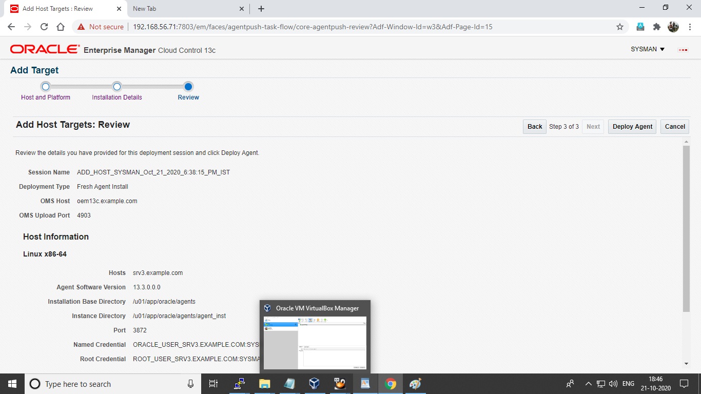Oracle Database Commands and Practical Examples: OEM13c - Add agents on ...