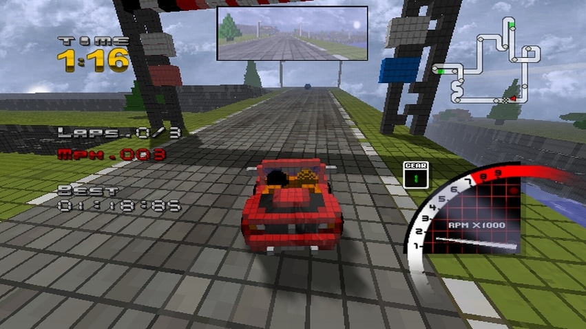 Imagens: 3D Pixel Racing | A Casa do Cogumelo