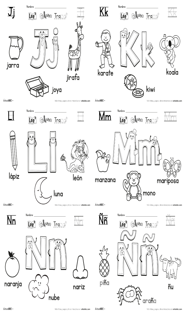 Cuaderno Lee, Traza y Colorea | Materiales Educativos para Maestras