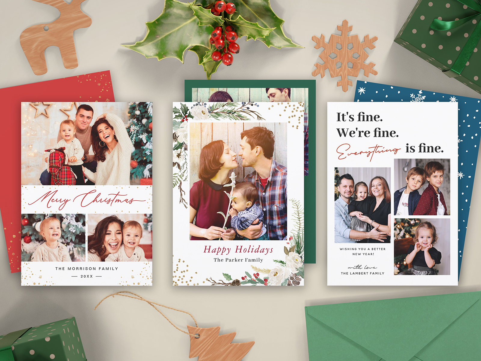 30+ The Best Christmas and Holiday Photo Cards for 2020 | Mimoprints