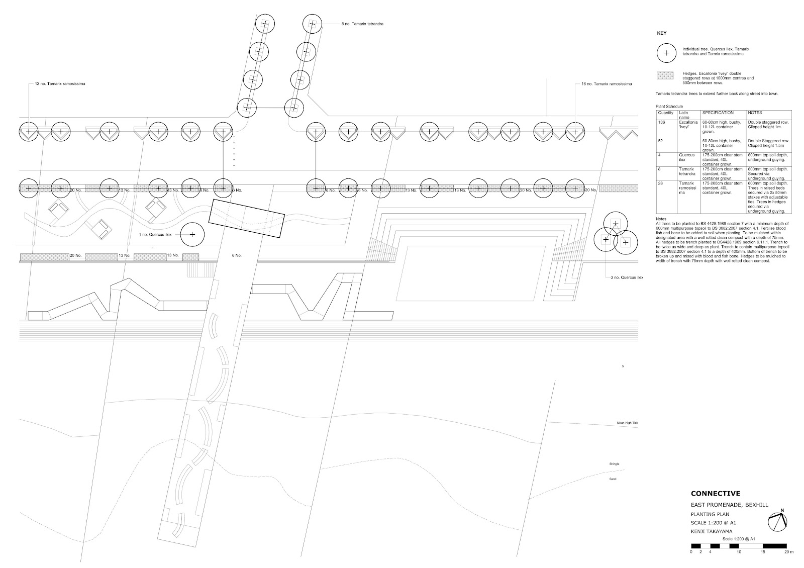 TAKAYAMA.landscapes: 1:200 Structural Planting Plan