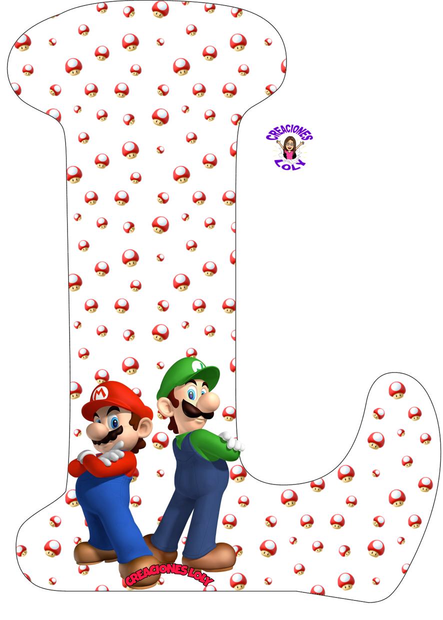 Creaciones Loly: Abecedario Mario Bros