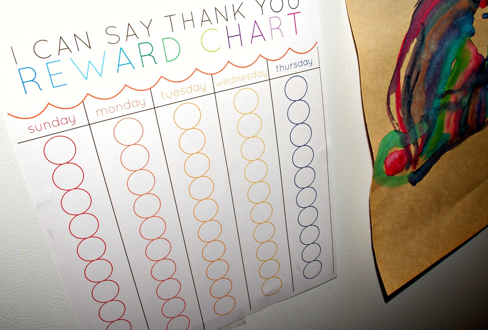 sissyprint: I Can Say Thank You Reward Chart