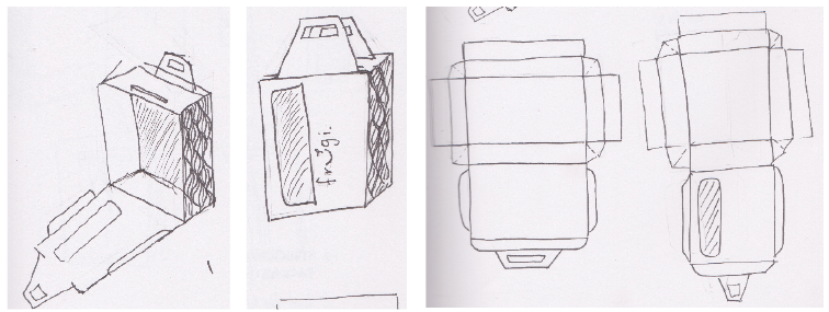 ID+SHOP: Frugi Packaging Sketches
