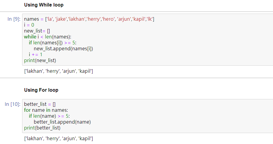 Pythonic And Non Pythonic Way In Python