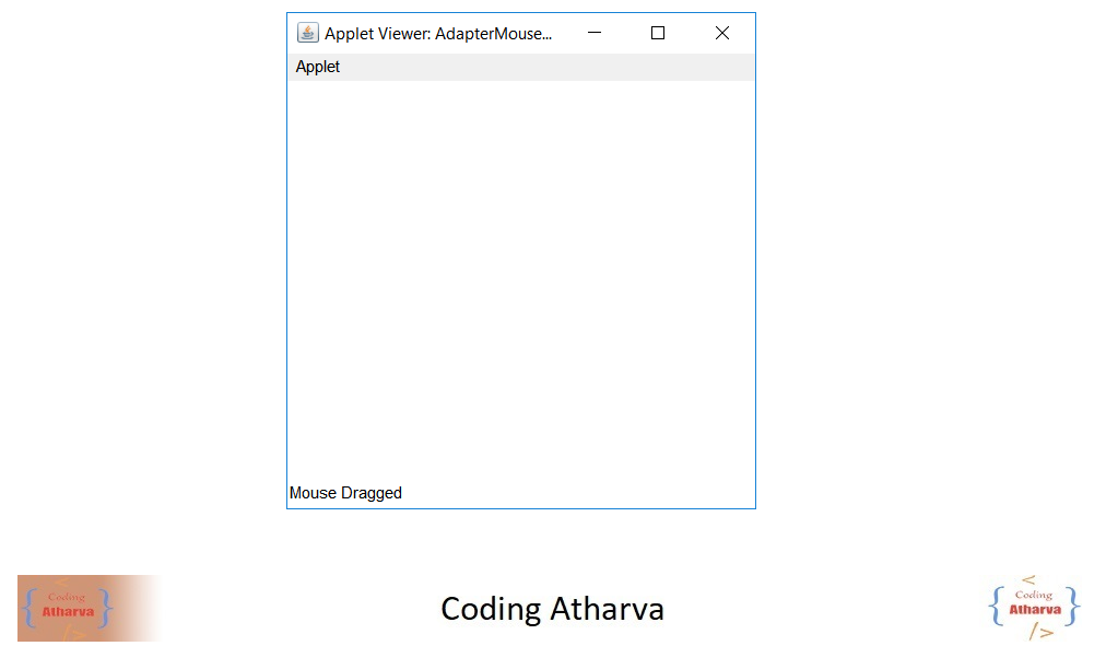 Practical 13 Write A Program To Demonstrate The Use Of Window Adapter Class ~ Coding Atharva 9142