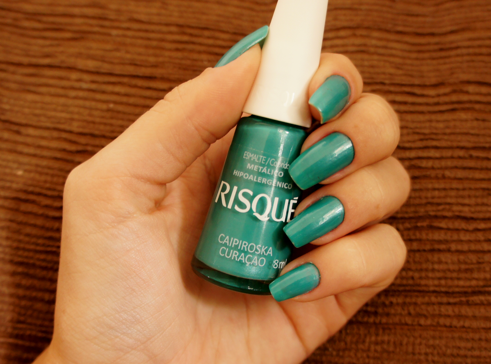 Thayane Pontes: Unhas: Verde Agua
