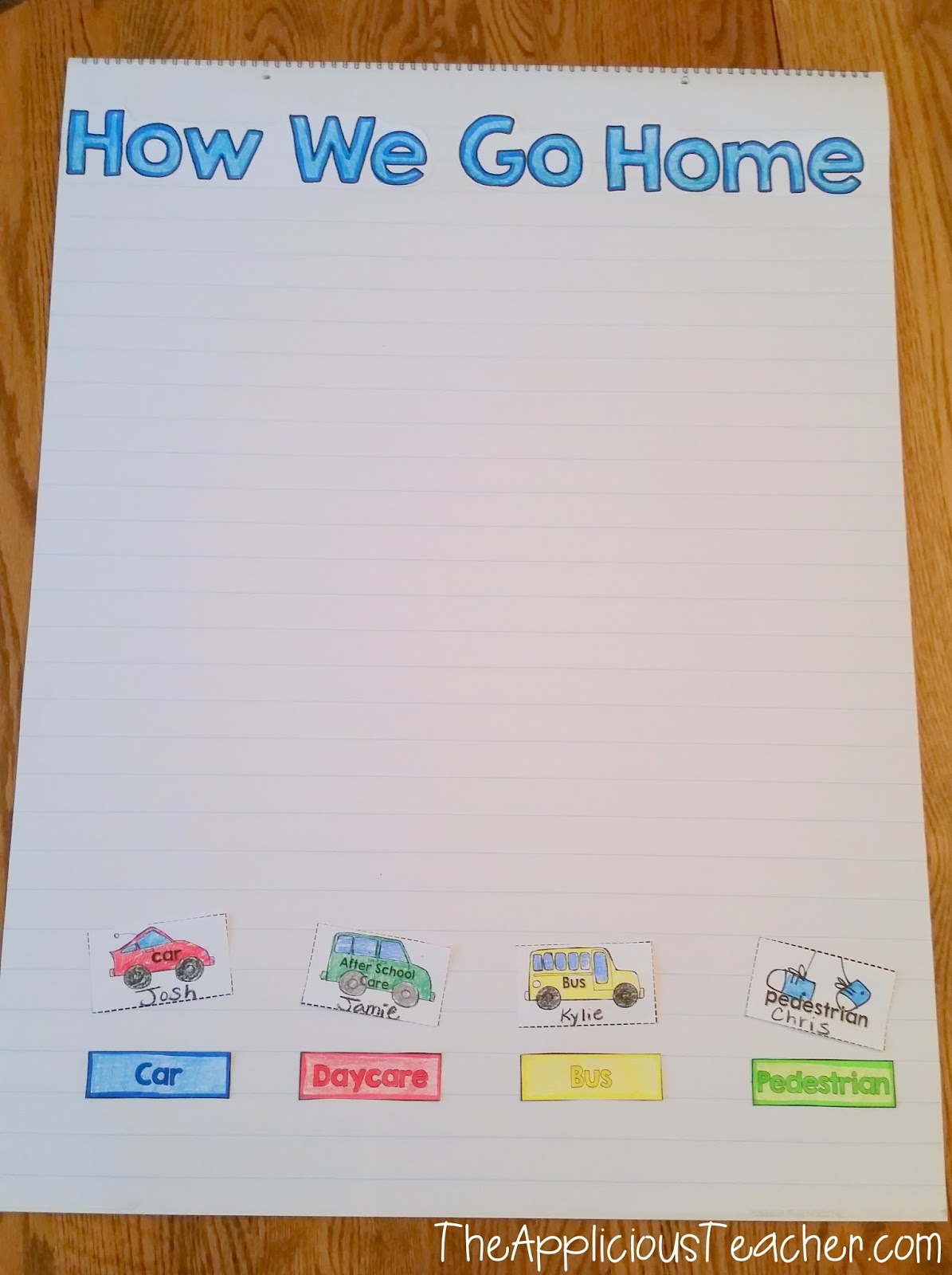 First Week of School Charts FREEBIE - The Applicious Teacher