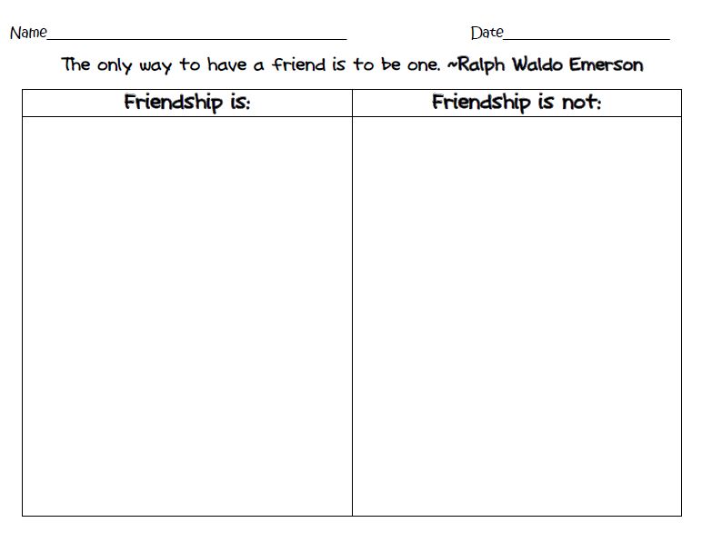 The Idea Backpack: Writing Inspiration - Friendship