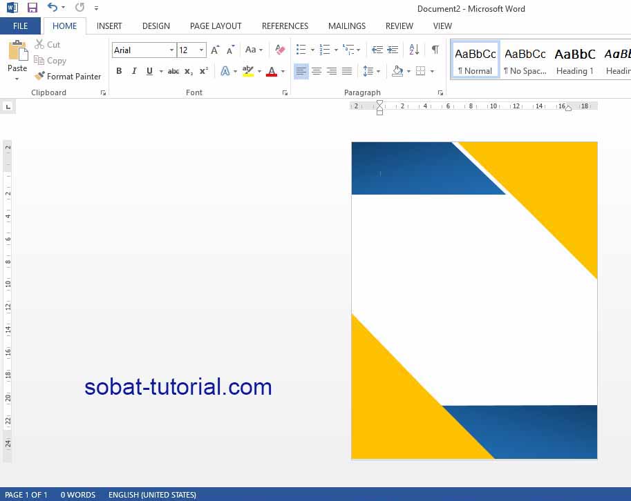 Free Template Cover Laporan Word Gratis - Sobat-Tutorial