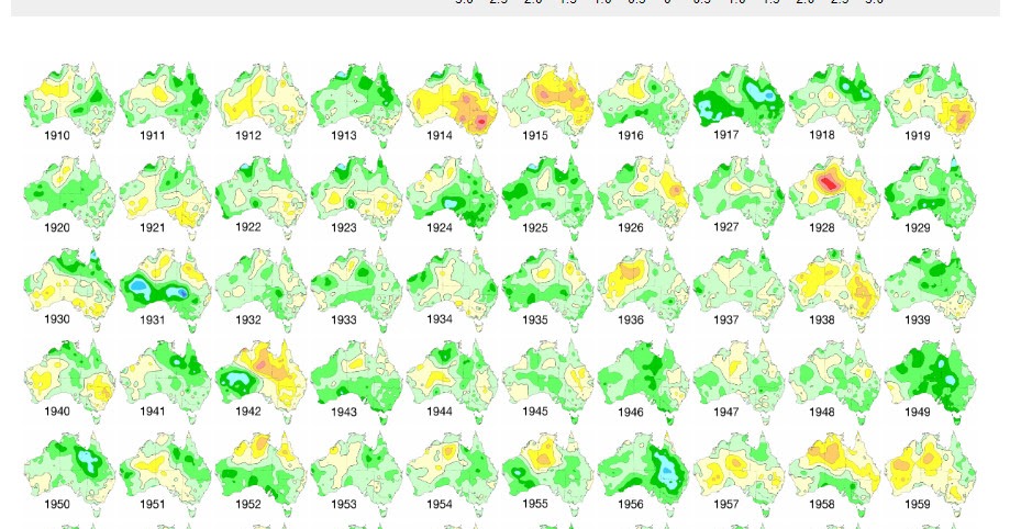 Small multiple maps of global heating
