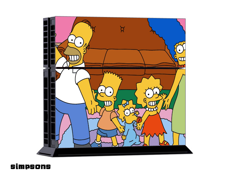 skins decal stickers for game consoles: THE SIMPSONS skin for ps4 decal ...