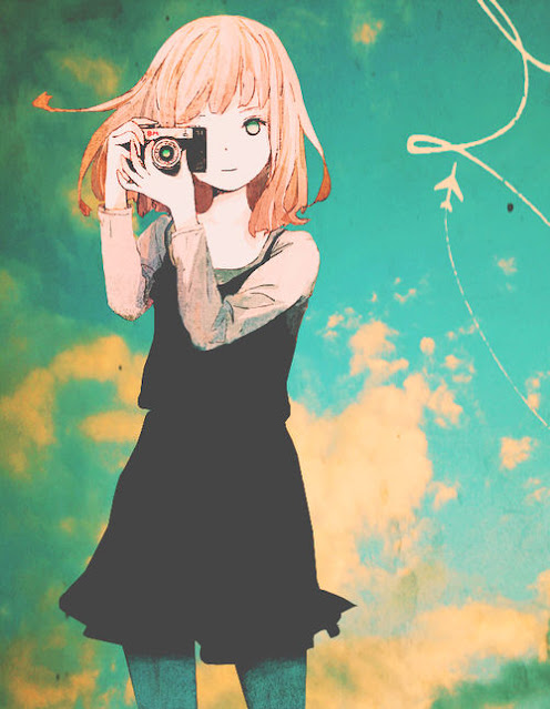 Anime girls with digital cameras | Animoe