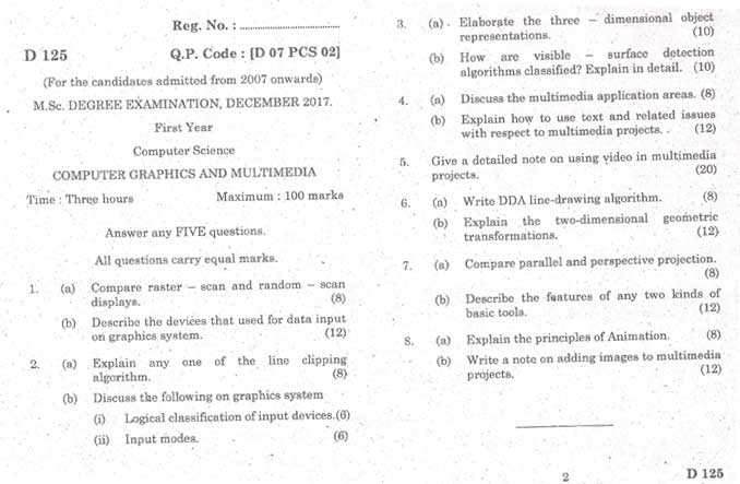Bharathiar University M.Sc- Computer Science COMPUTER GRAPHICS AND ...