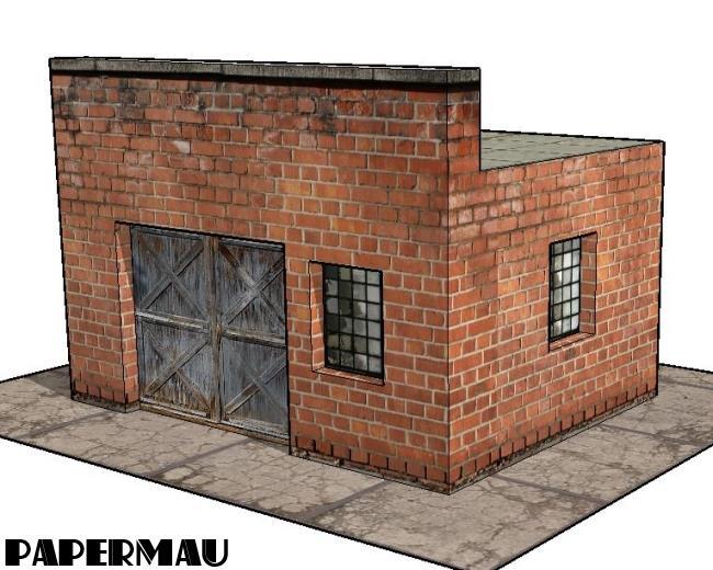 This is the Warehouse , an easy-to-build paper model that occupies two ...