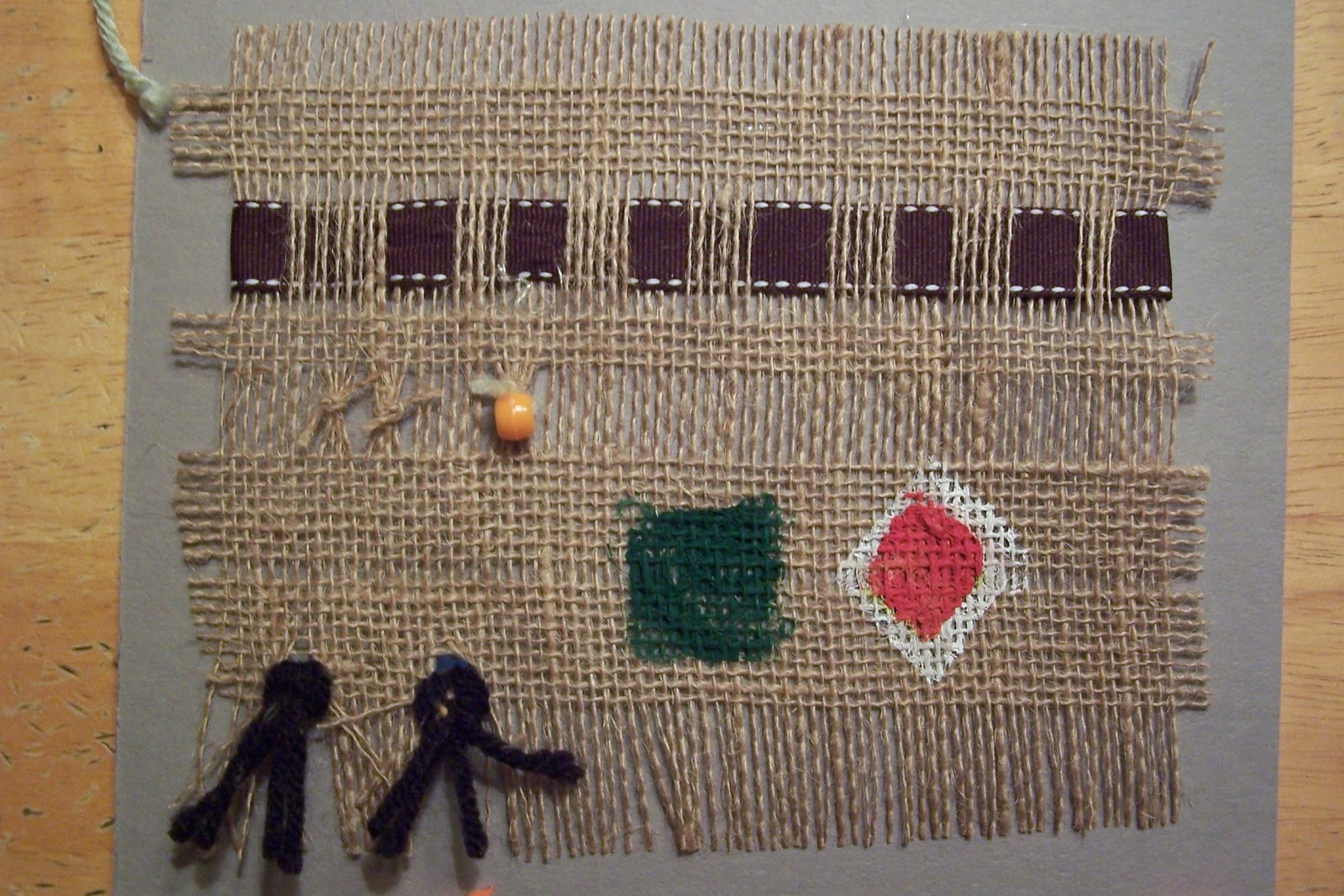 Create Art With Mrs. P!: Burlap Weavings